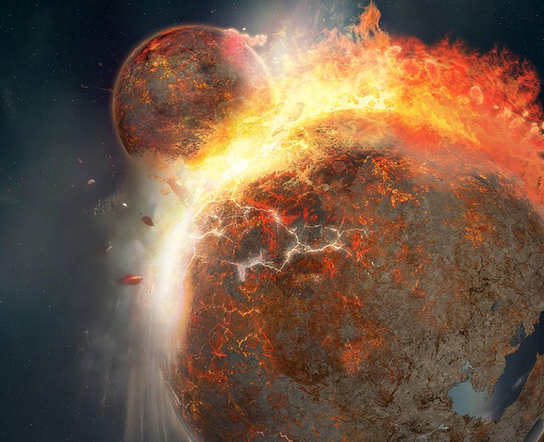 Relics of the Moon-forming impact? – Earth-logs